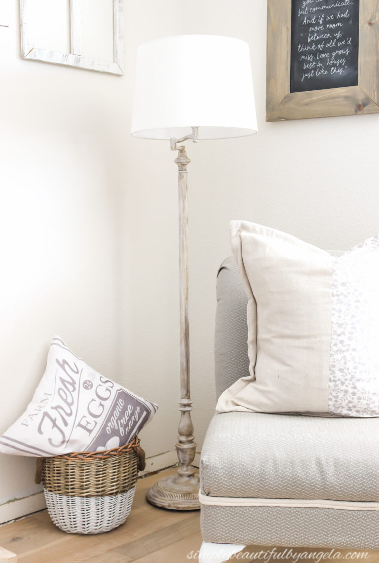 Thrifted Brass Lamp Makeover