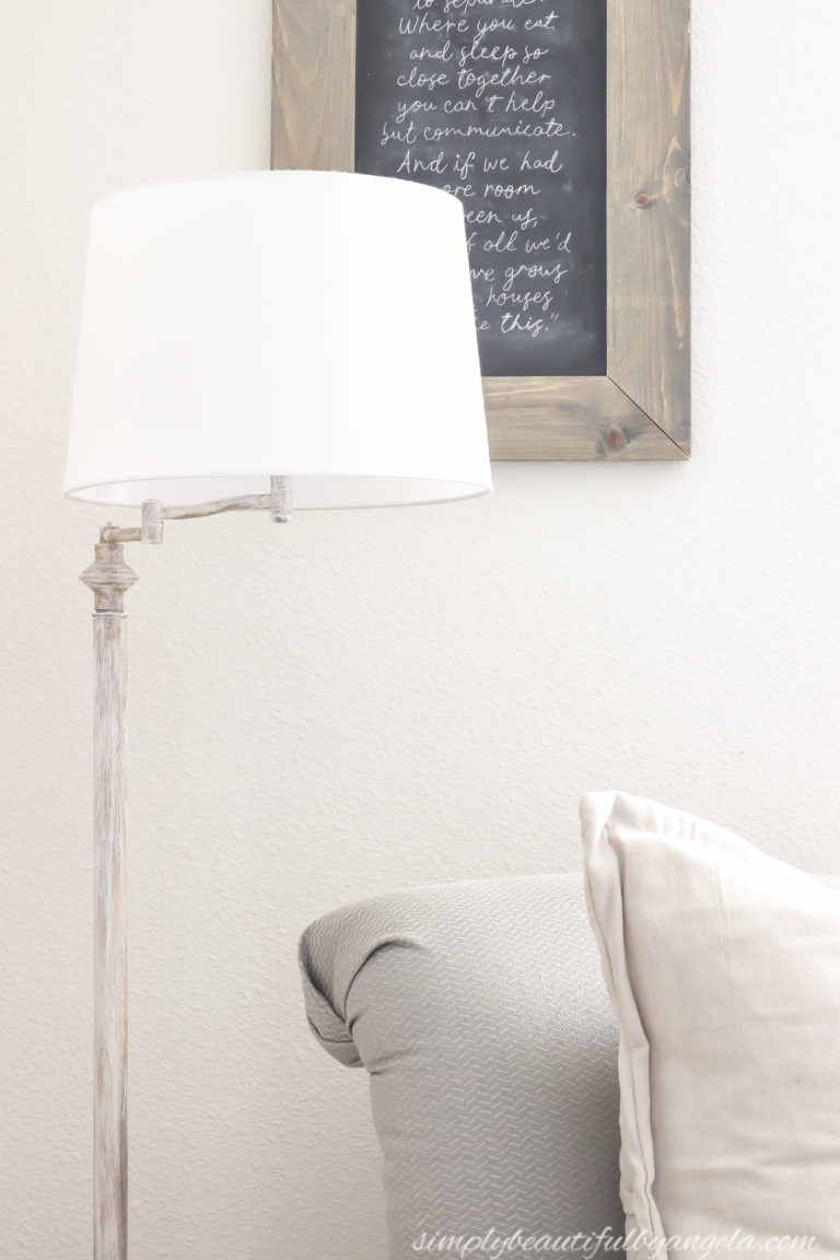 Thrifted Brass Lamp Makeover