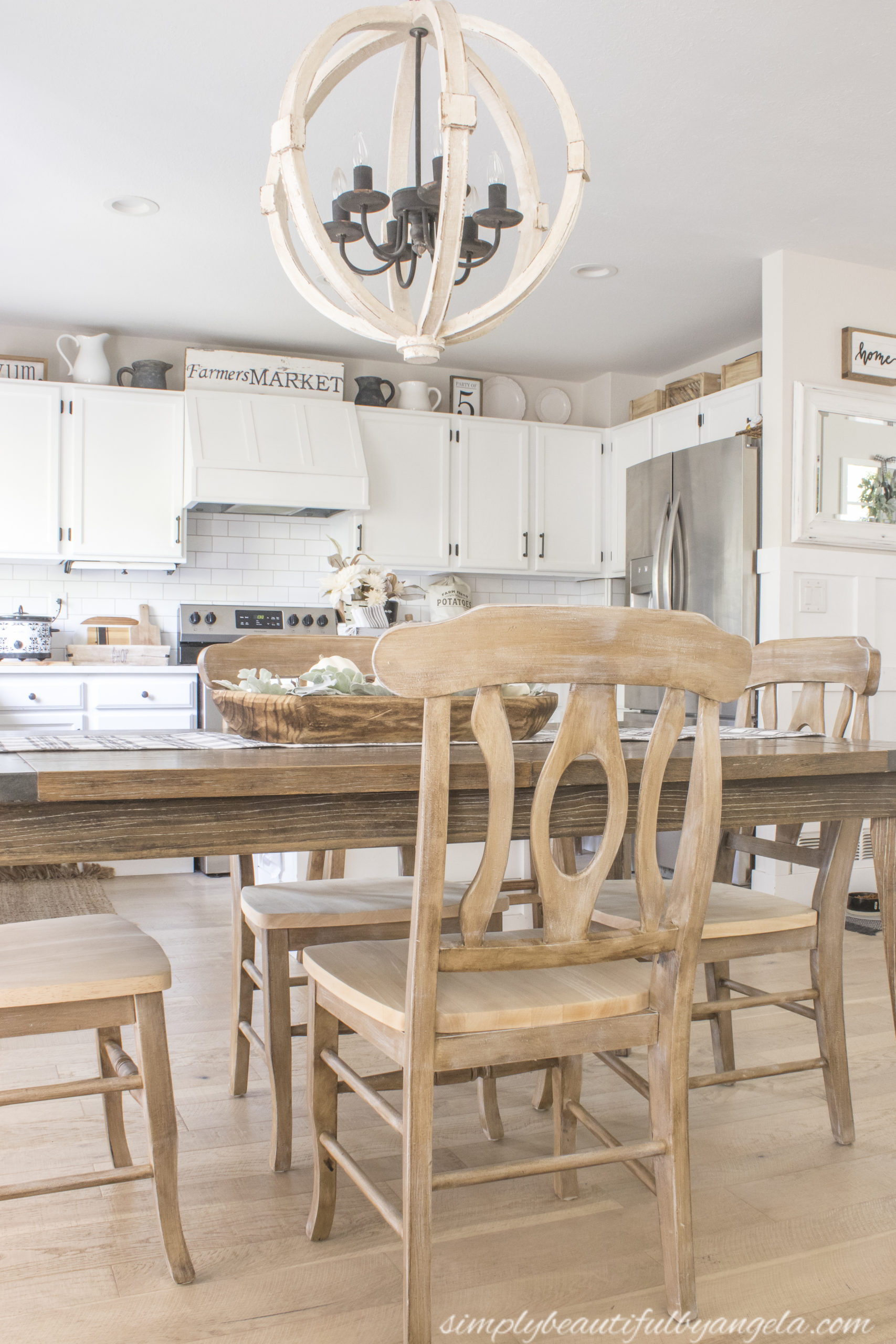 Curbside Chairs get a Two Toned Wood Makeover