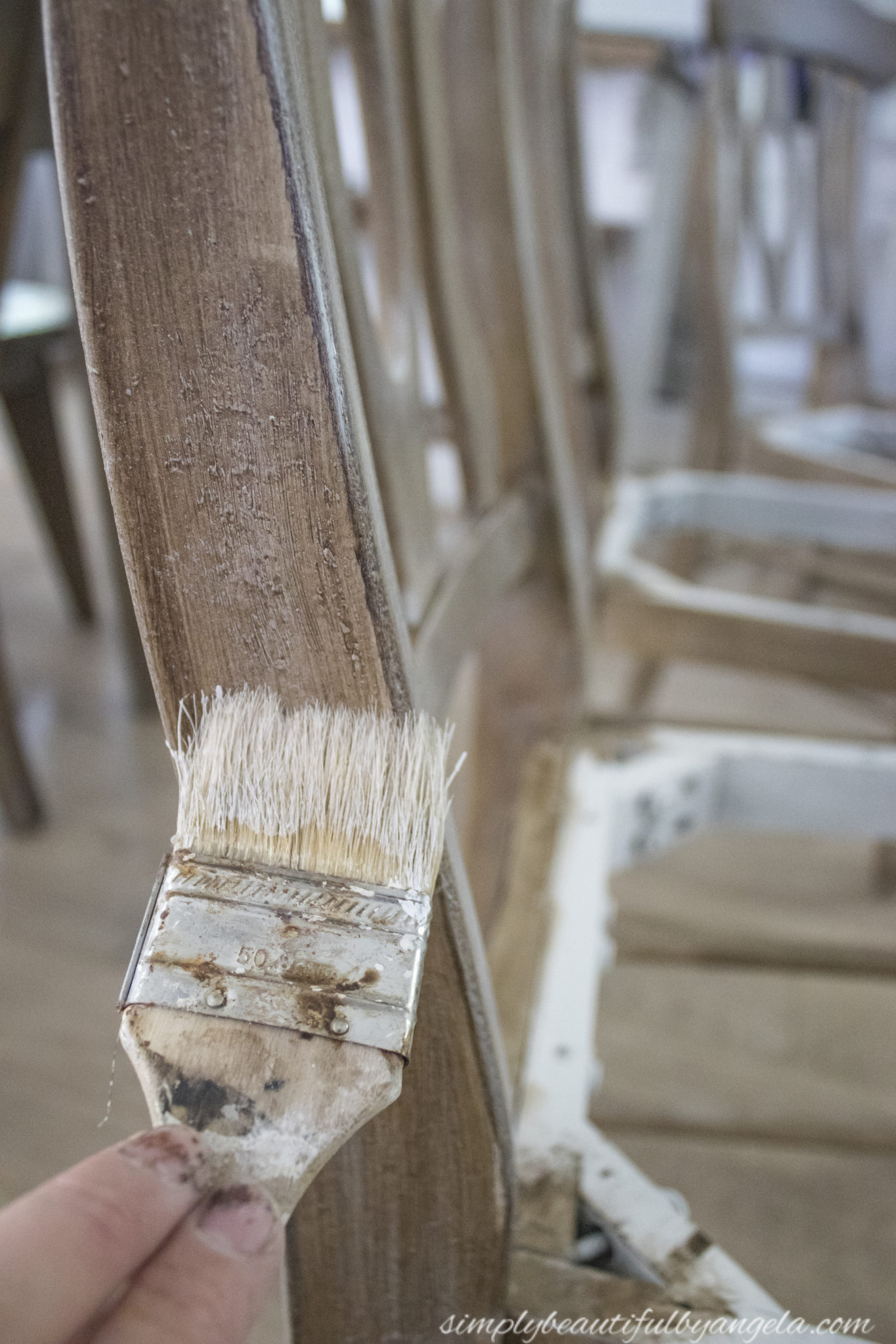 Curbside Chairs get a Two Toned Wood Makeover