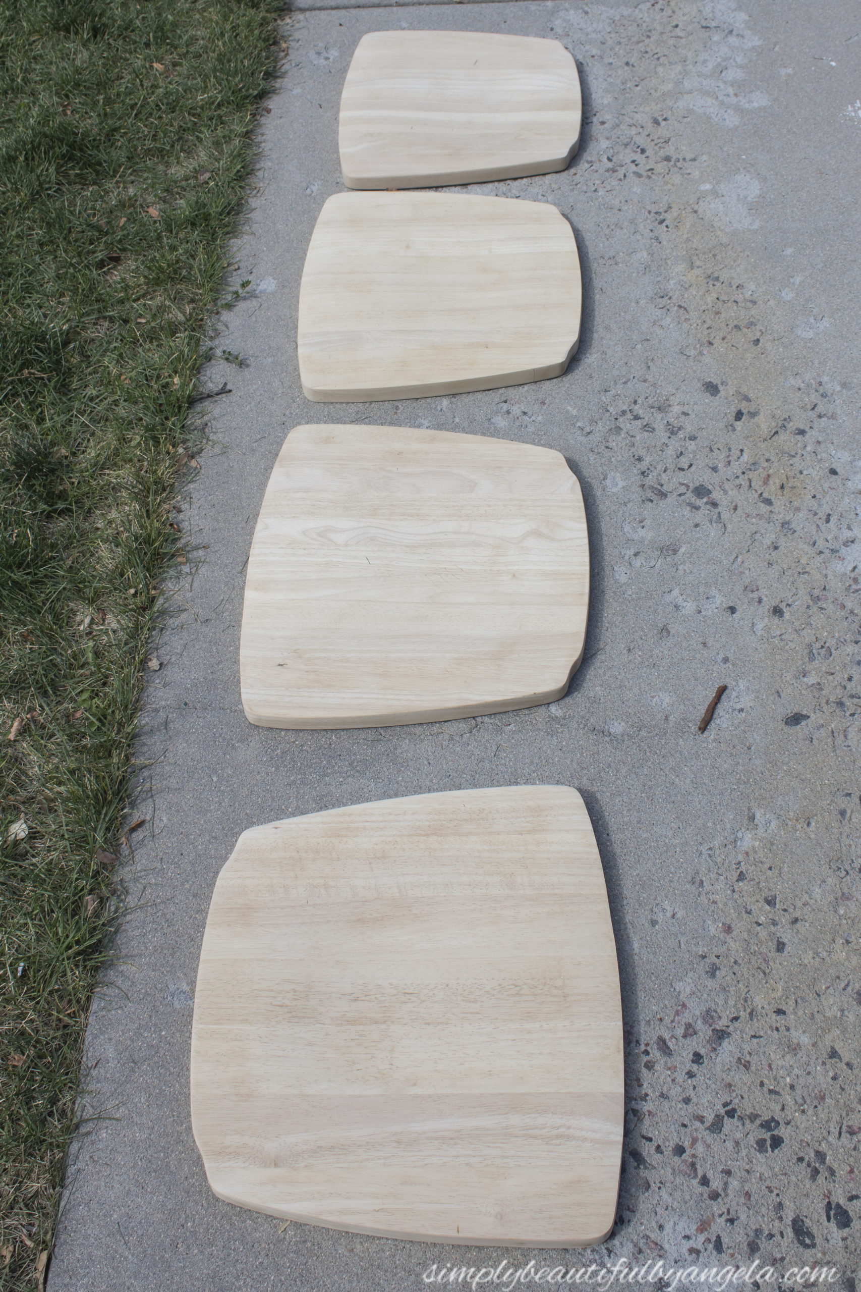 Curbside Chairs get a Two Toned Wood Makeover