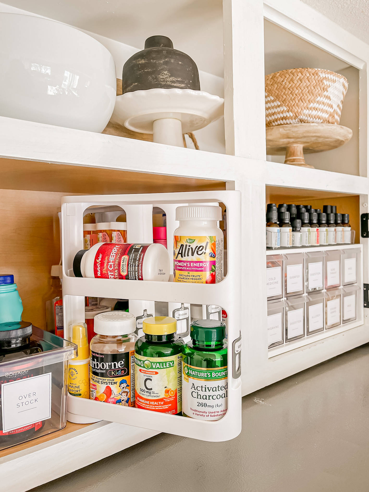 Pretty Medicine Cabinet Makeover