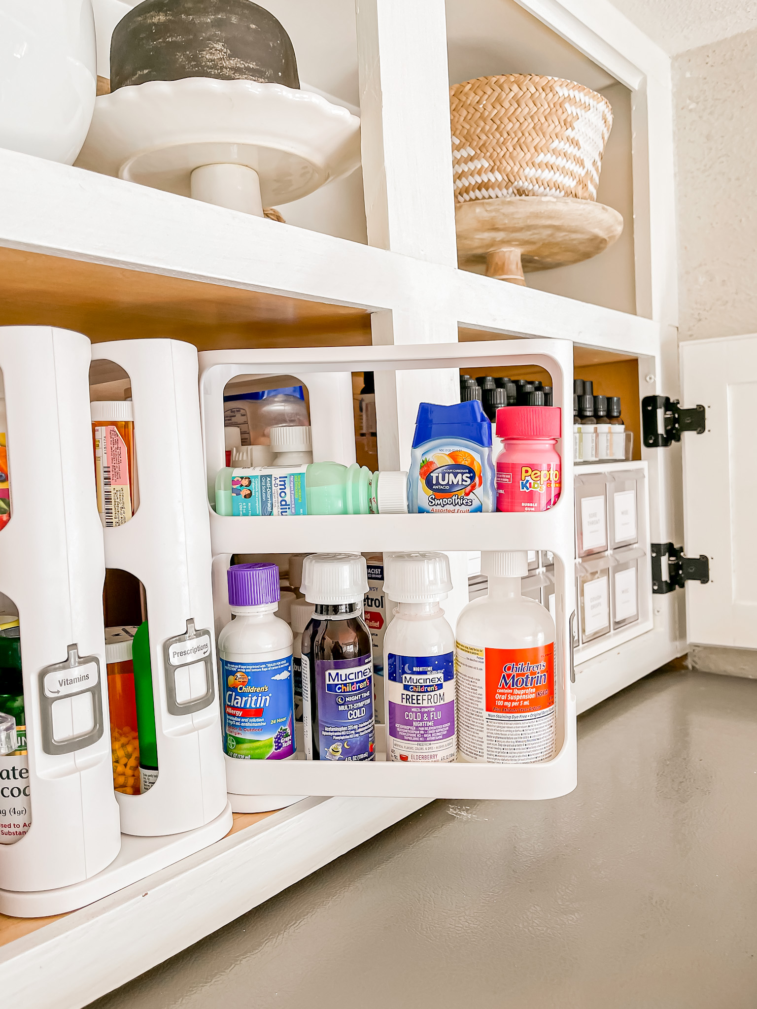 Pretty Medicine Cabinet Makeover