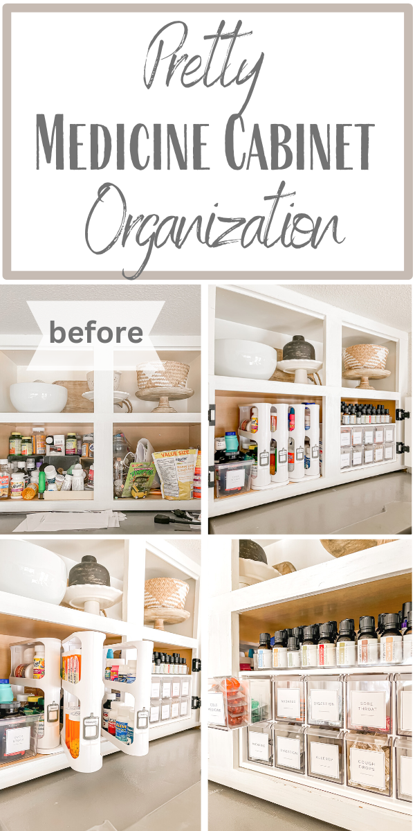 Pretty Medicine Cabinet Makeover