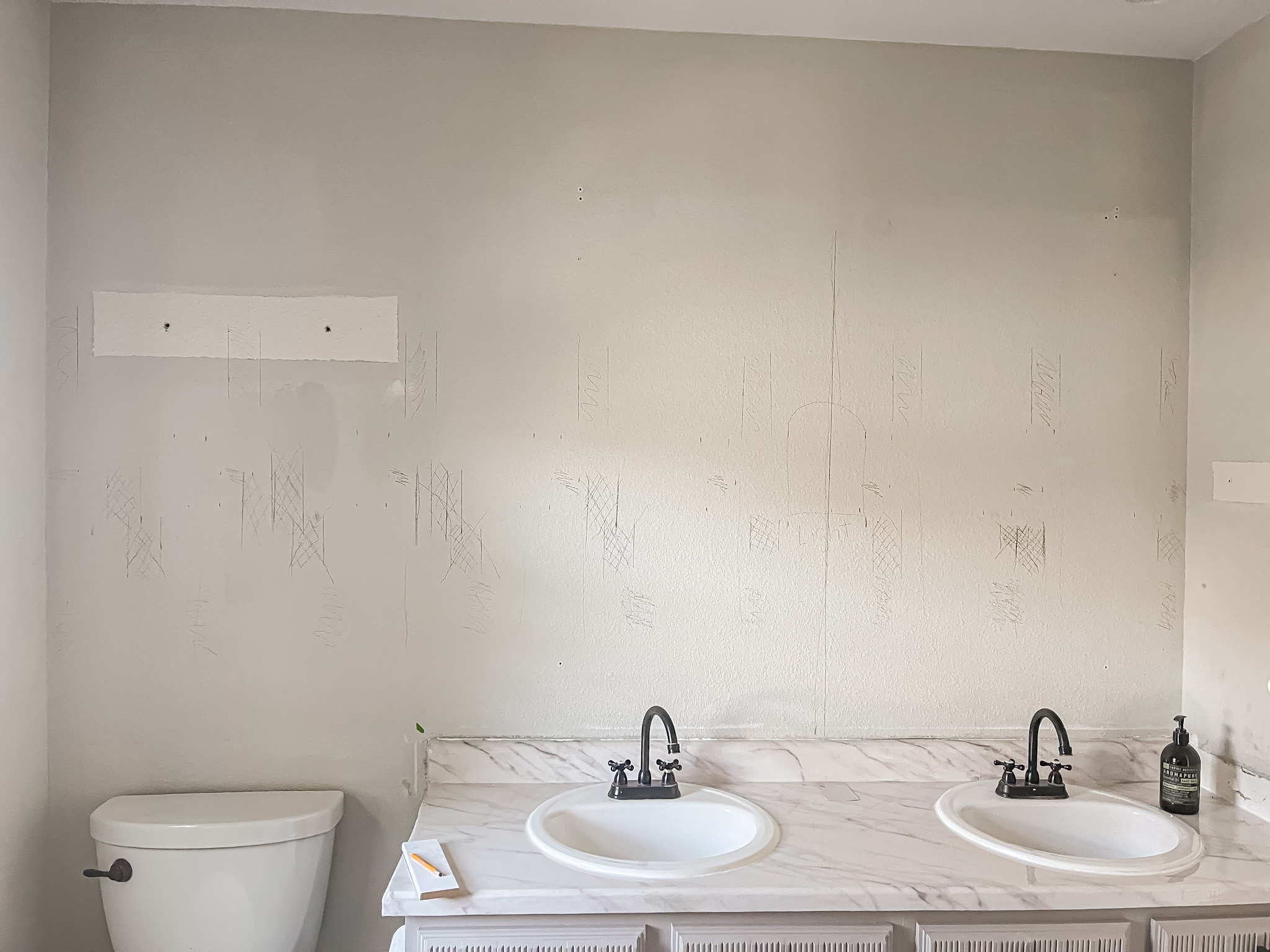 One Room Challenge (Week 5): Vanity Trim and Accent Wall