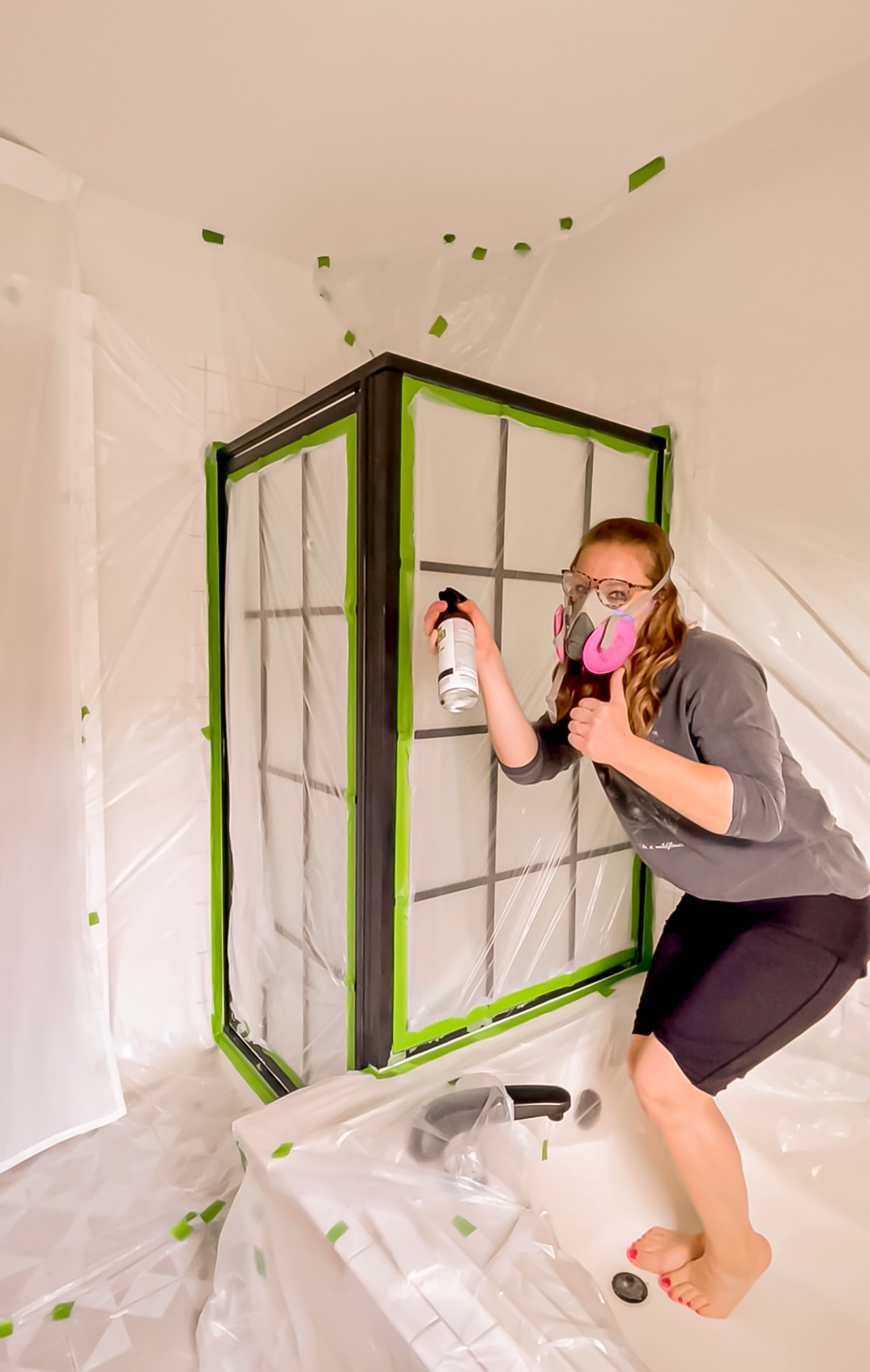 One Room Challenge (Week 7): Painting the Shower, Rebuilding the Tub ...