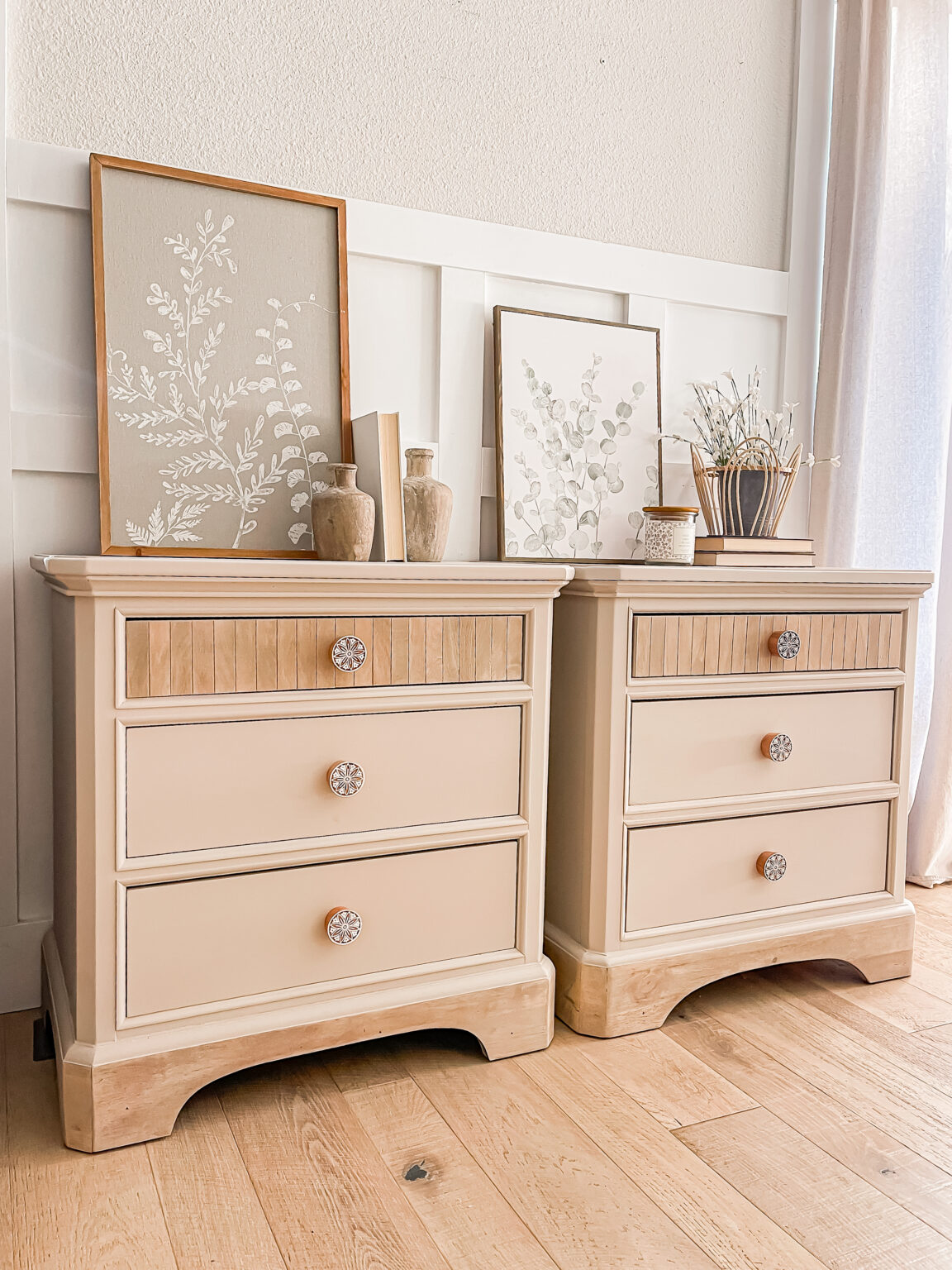 Boho Style Nightstand Set