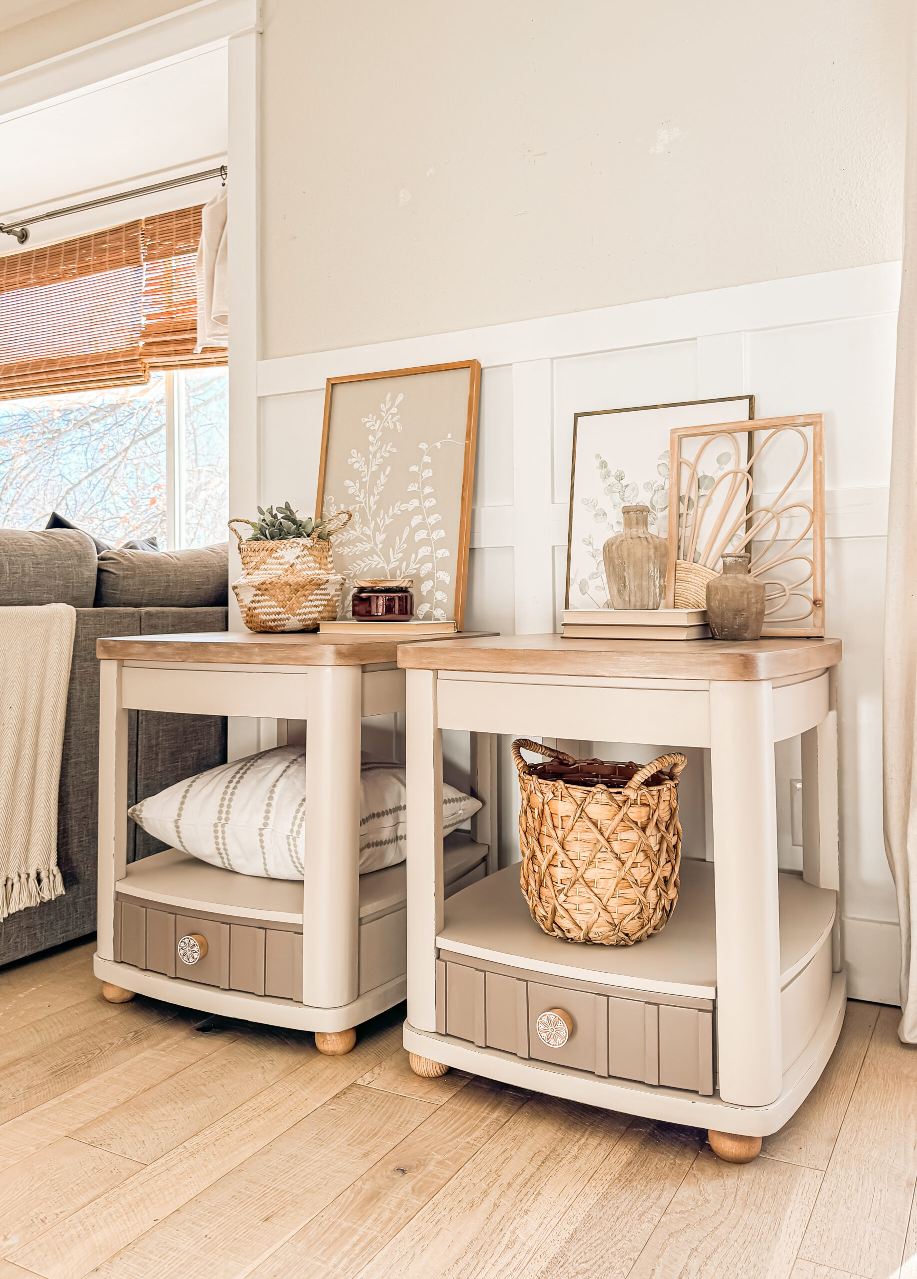 End Table Set Makeover
