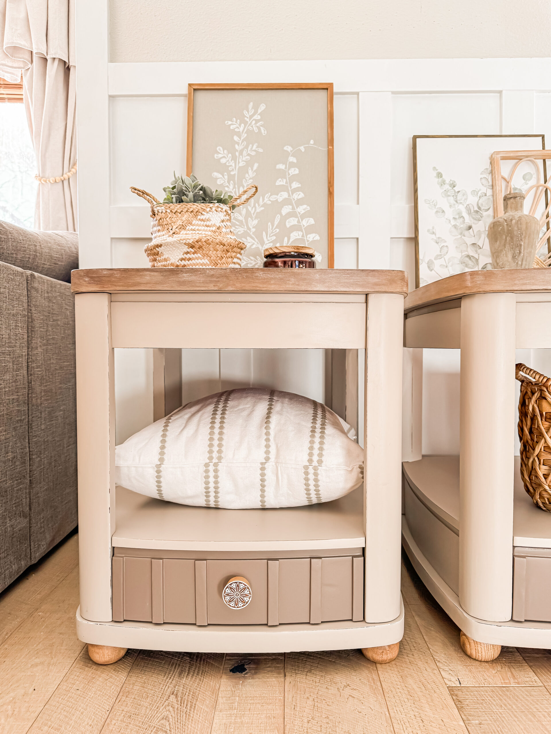 End Table Set Makeover